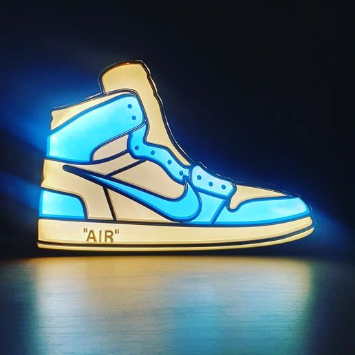 STL file nike AJ1 led light - Led Light 🇯🇴 ・3D printable model to download・Cults