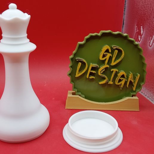 STL file Chess Queen Light Or Stash Neckless Weed Box ♟️ ・3D printing ...