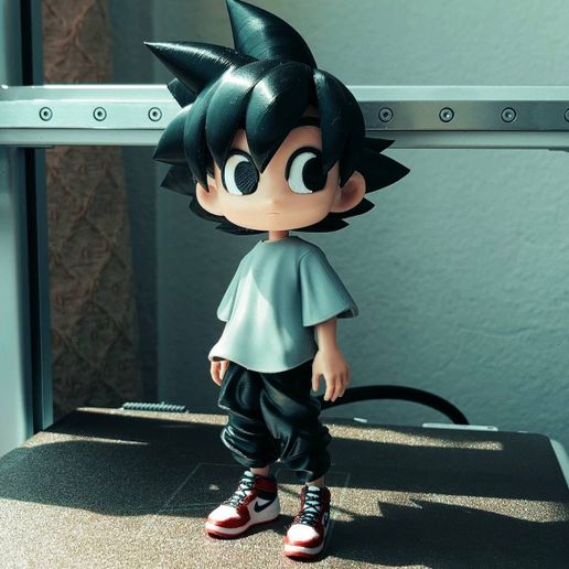 🐉 Гоку Dragon Ball Urban Vibes Fan Art・Бесплатный 3D для 3D-печать・Cults