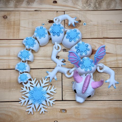 🌨️ Snow Dragon・ STL File for 3D printing・Cults