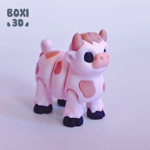 🐄 LITTLE COW - FLEXI - ARTICULATED・ 3D File for 3D printing・Cults