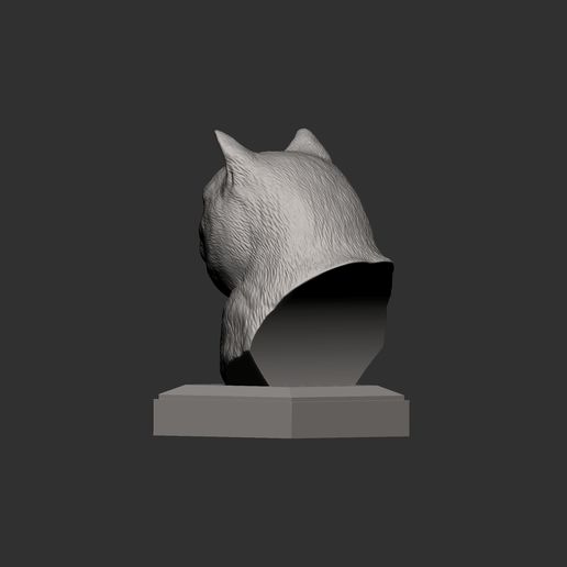 🐱 British Shorthair Cat Bust 3D print model・ STL File for 3D printing・Cults