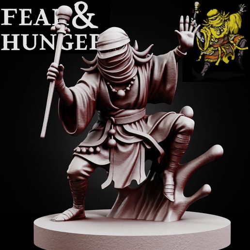 🧙 YELLOW MAGE FEAR AND HUNGER TABLETOP D&D RPG miniature figurine ...