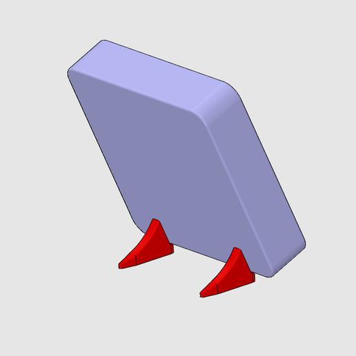 📦 Tilted Upward Box Fan Feet・ STEP File for 3D printing・Cults