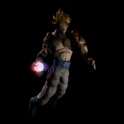Free 3D file Gogeta Super Saiyan 👾 ・3D printer model to download・Cults