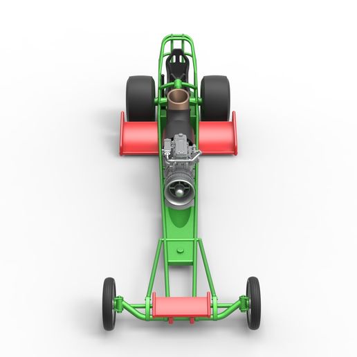 🏎️ Diecast Front engine jet dragster Scale 1:25・ 3D File for ・Cults