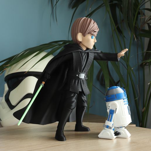 🤖 Luke Skywalker & R2D2 – Star Wars | 3D Printing STL Files | Premium ...