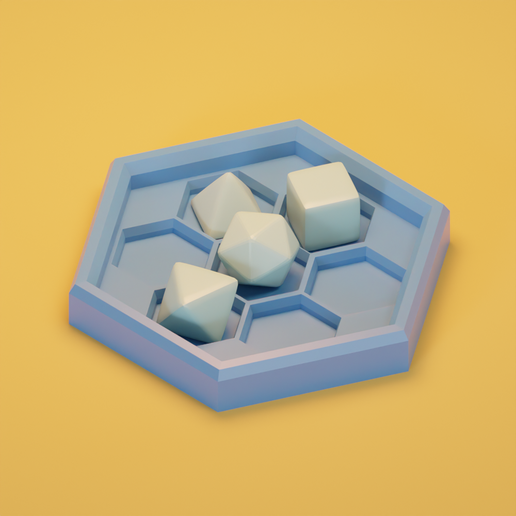 STL file dice tray for a set of dnd dice 🎲 ・Design to download and 3D ...