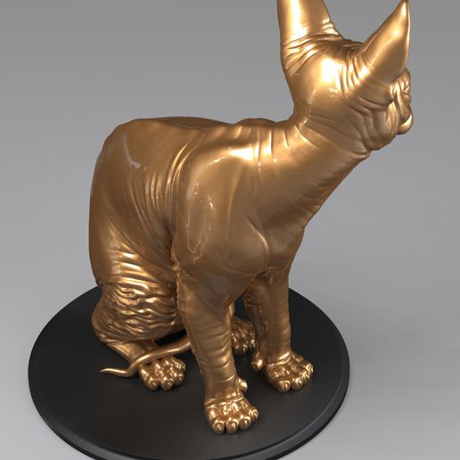 🐱 Cat Sphynx・ STL File for ・Cults
