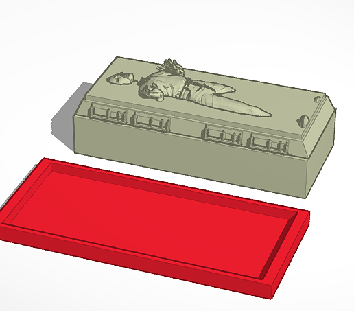 🧈 Hans Solo In Carbonite Butter Dish・Free STL File for 3D printing・Cults