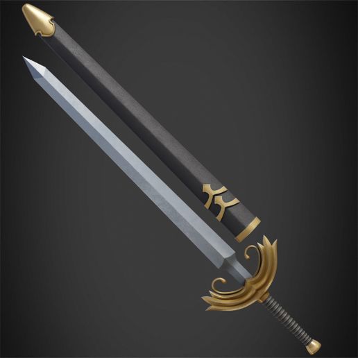 🗡️ Berserk Casca Sword and Scabbard for Cosplay・ STL File for 3D ...