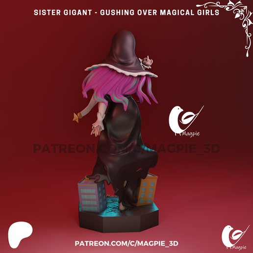 Fichier STL Sister Gigant - Gushing Over Magical Girls - Full Set 👾 ...