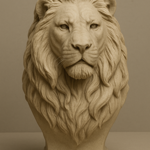 🦁 Lion Bust Statue STL File for 3D Printing・ STL File for 3D printing・Cults