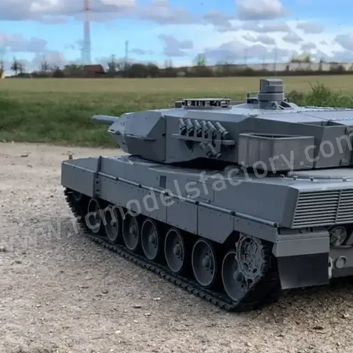 🐆 Leopard 2A6 - RC Tank scale 1/10・ STL File for 3D printing・Cults
