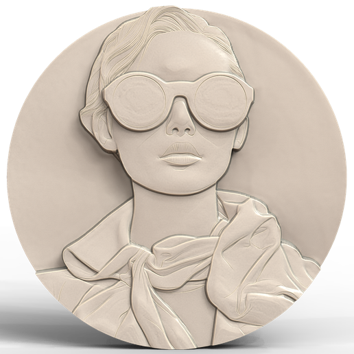 📁 3d Model Stl File For Cnc Router Laser And 3d Printer Girl With