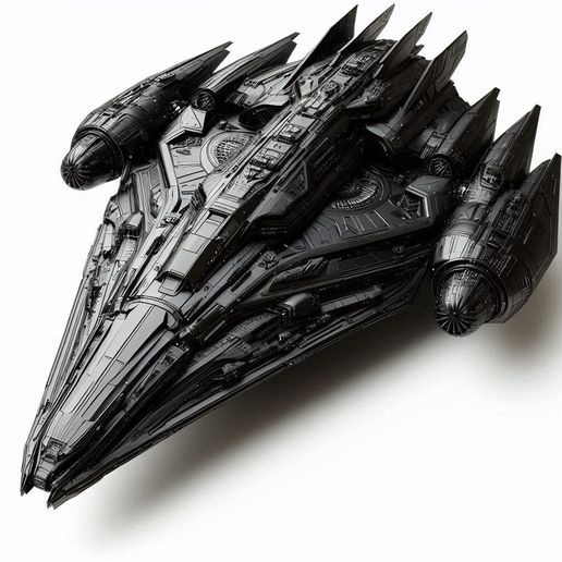 🚀 Futuristic Spaceship Showpiece 3D Print – Decorative Desk Model・ STL ...