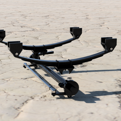 🏎️ Gasser Front suspension 1/24 scale・ STL File for ・Cults