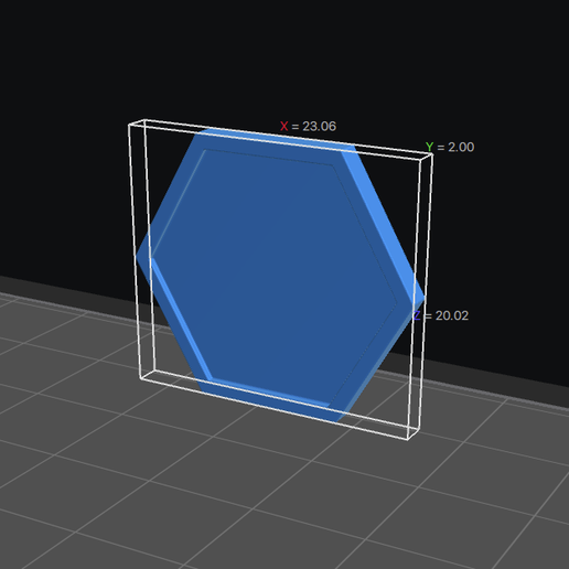 STL file Blank Marker Token Hexagon 20mm 🎲 ・3D printing idea to ...