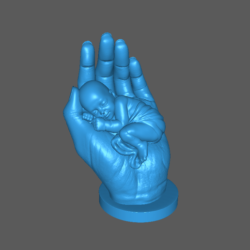 STL file Baby in hand 👶 ・Model to download and 3D print・Cults