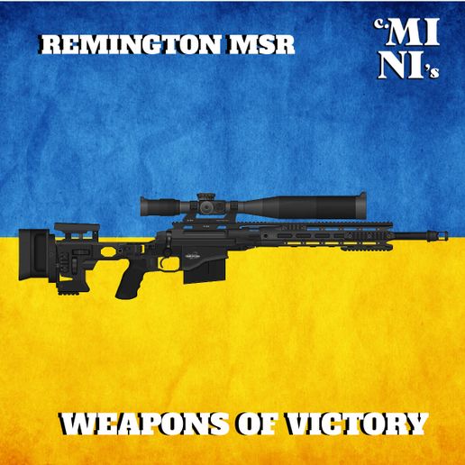 🇺🇦 3D MODEL Remington MSR・ 3D File for 3D printing・Cults