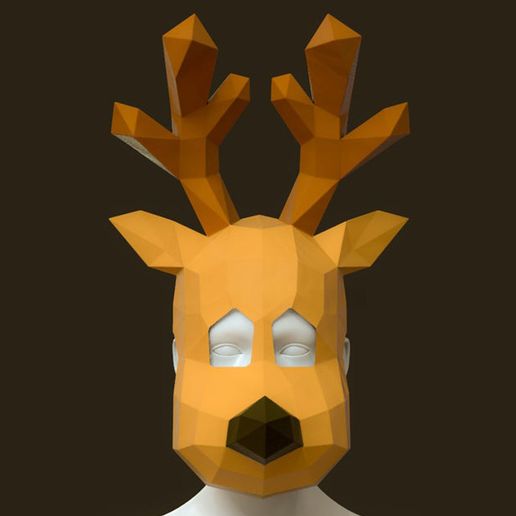 deer mask template