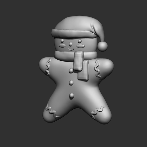 OBJ file New Year's gingerbread 🆕 (GCODE)・3D printer model to download ...