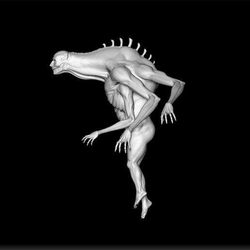 terrifying creature drawing