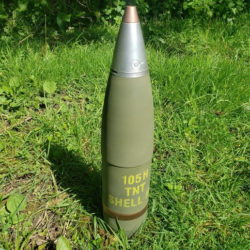 🧨 105mm Artillery shell Whiskey Stash STL・ STL File for 3D printing・Cults
