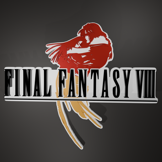 🎨 Final Fantasy VIII Logo in 4 Colors per layer - Gamer Decoration・ STL ...