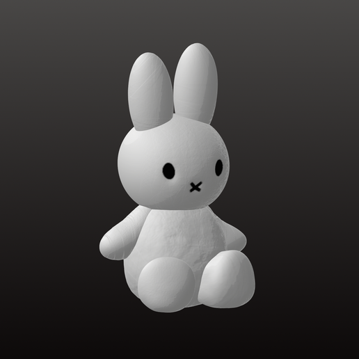 🧸 Miffy figurine・ STL File for 3D printing and CNC machining - Laser cutting・Cults