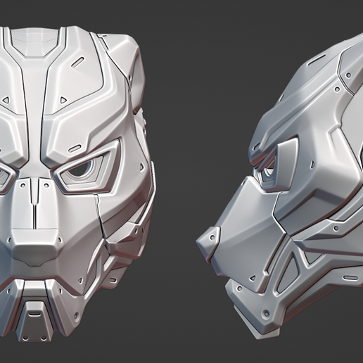 🐻 EVO Bear - COSPLAY SCI-FI MASK - articulated cyberpunk mask・ 3D File ...
