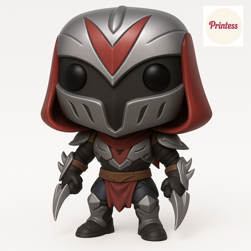 👾 League of Legends - Pop Zed・Archivo STL Gratis para Impresión 3D・Cults