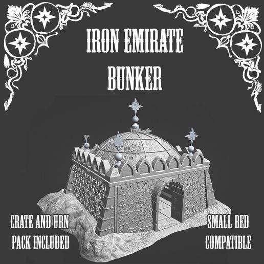 🎲 Iron Emirate Bunker・ 3D File for 3D printing・Cults
