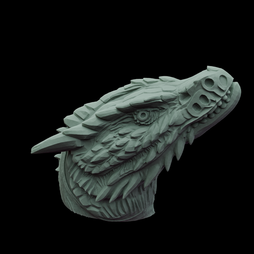 🐉 Dragon Head・ STL File for 3D printing・Cults