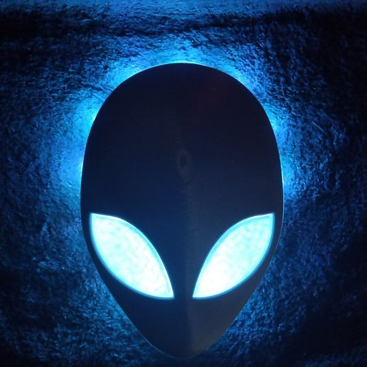 👽 Alien head wall decoration・ STL File for ・Cults