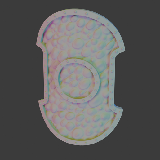 🛡️ Scale Shield Blank・Free 3D File for ・Cults