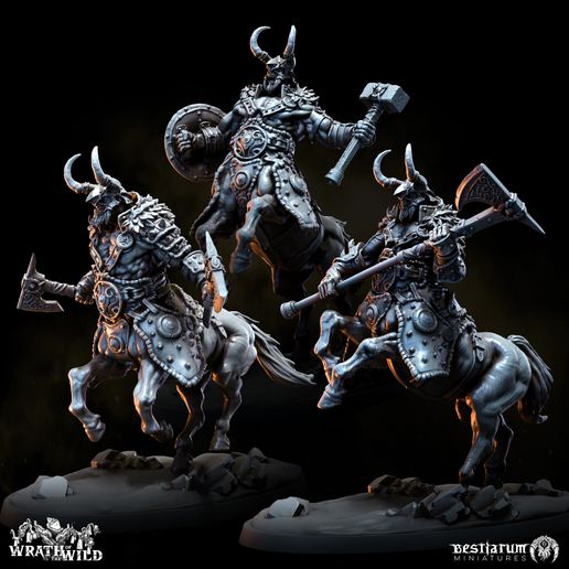 🎲 Wrath of the Wild Part 1: Centaur Tribe・ 3D File for 3D printing・Cults