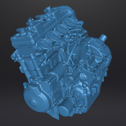 🩻 Yamaha YZF R6 engine 2016+ scan・ STL File for 3D printing・Cults
