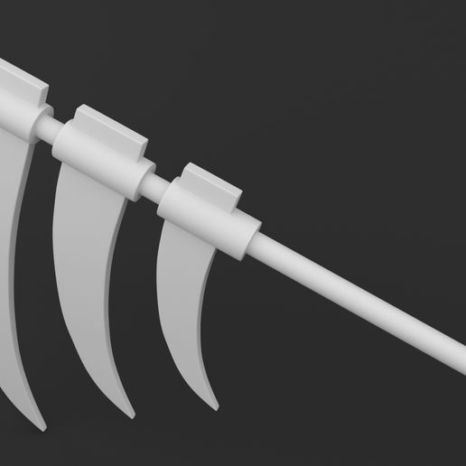 🔫 Triple-Bladed Scythe - Hidan Scythe from Naruto - 3D Print Model・ STL ...