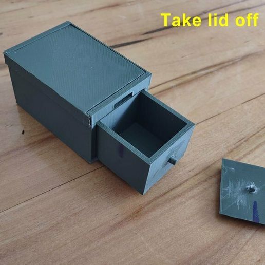 🙈 secret keeper hidden drawer 1.1・Free 3D File for ・Cults