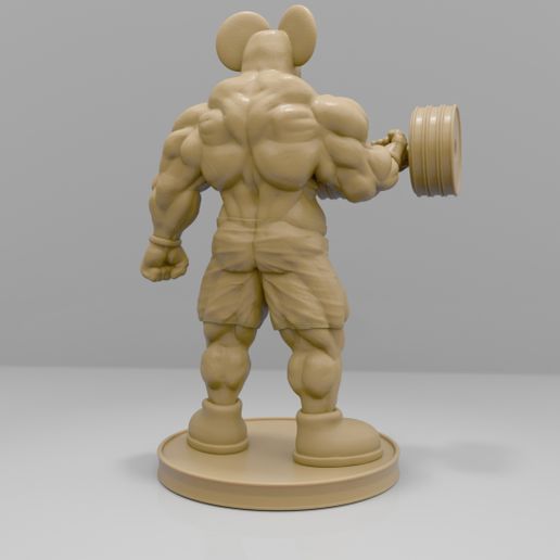 STL file Mickey Bodybuilder Sculpture - A Fun and Inspiring Creation 🗿 ...