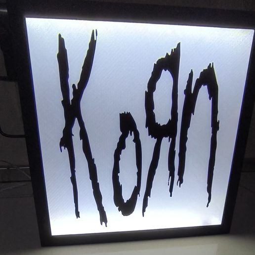 STL file Korn lamp led light box 🔦 (3MF)・3D printing design to download ...