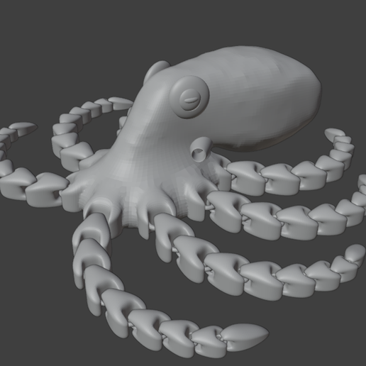 🐙 Articulated Octopus・ STL File for 3D printing・Cults