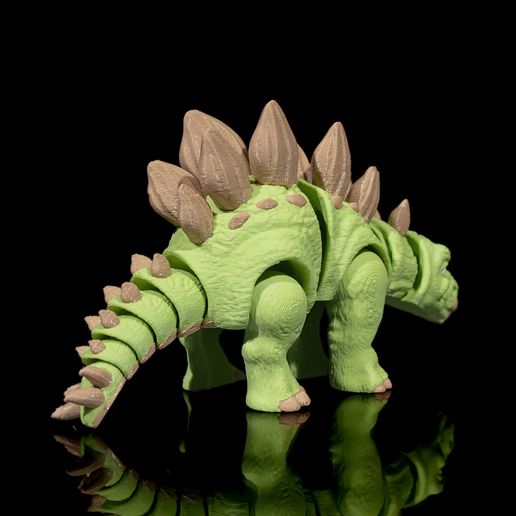 🦖 Articulated Steg-o-saurus・ 3D File for 3D printing・Cults