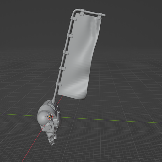 🛰 Space Marine Banner Backpack Attachment・Free 3D File for 3D printing ...