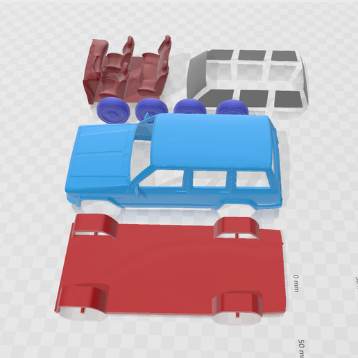 🚗 Jeep Cherokee XJ 2000 - Separate Parts STL Model・ 3D File for 3D ...