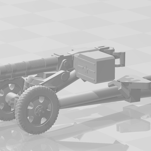 🔫 DShK Heavy Machine Gun for 28mm Wargaming・Free STL File for ・Cults