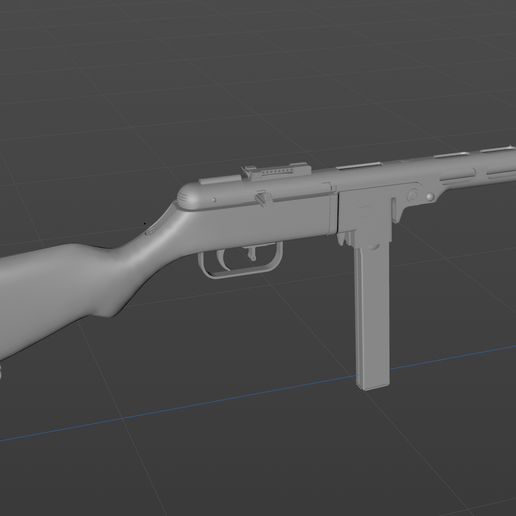 🗺️ Soviet PPSH-41 submachine gun-3 3D model material・ OBJ File for 3D ...