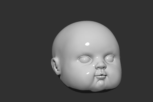 👶 Baby Doll Head・ STL File for 3D printing・Cults