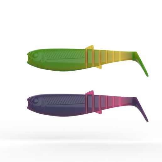 Archivo STL Señuelo blando ( réplica de sábalo caníbal - 100mm) ⚽ (OBJ ...